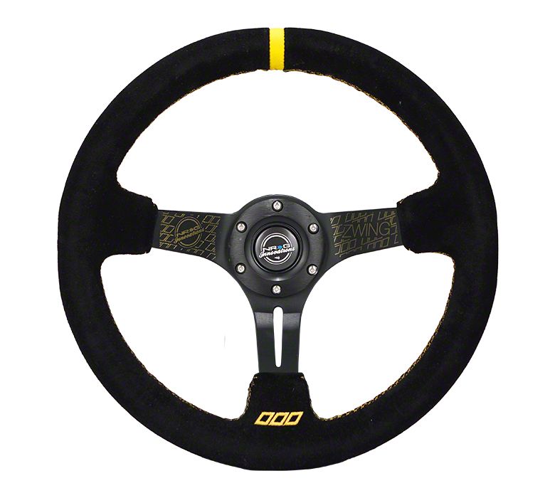 NRG Innovations Corvette Zwing 350mm 3-Inch Deep Dish Steering Wheel ...