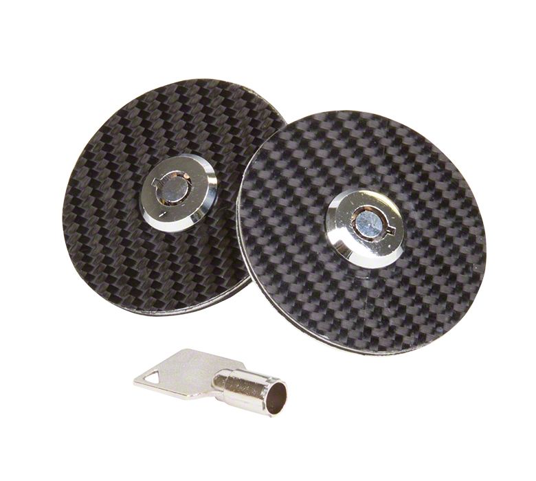 NRG Innovations Challenger Overlay Hood Locks; Black Carbon Fiber Look ...