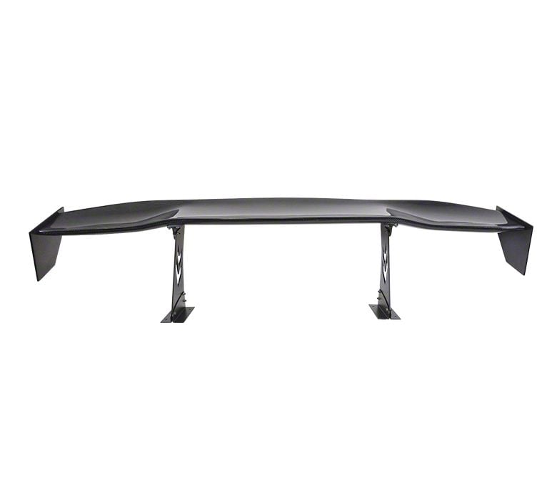 NRG Innovations Corvette 69-Inch Large Side Plate Rear Spoiler; Carbon ...