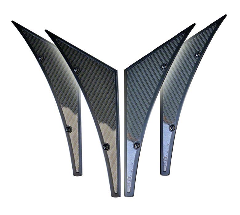 NRG Innovations Corvette Universal Canards; Carbon Fiber Look CARB-C100 ...