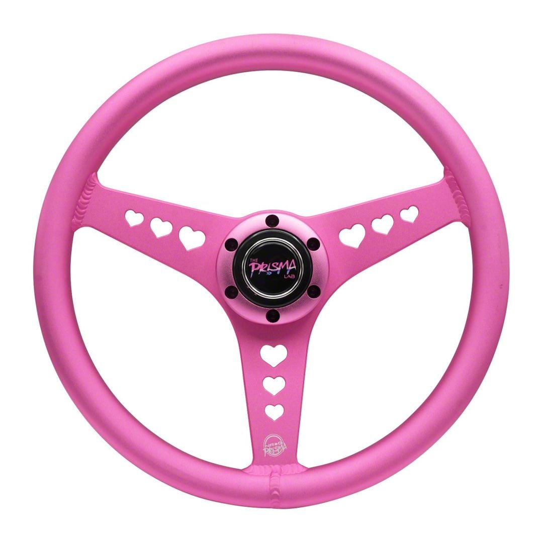 NRG Innovations Universal AM All Aluminum 350mm Steering Wheel; Heart ...