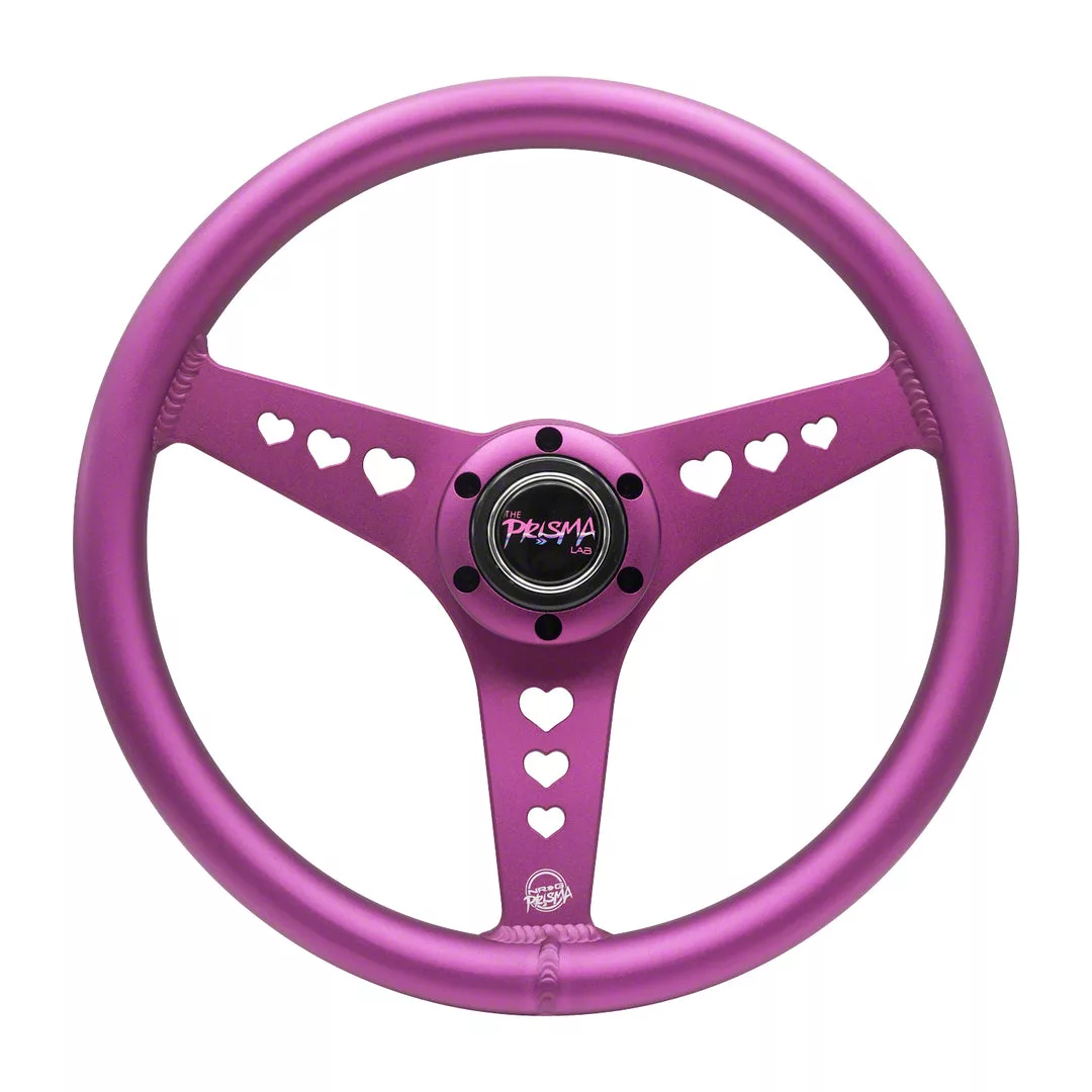 NRG Innovations Universal AM All Aluminum 350mm Steering Wheel; Heart ...