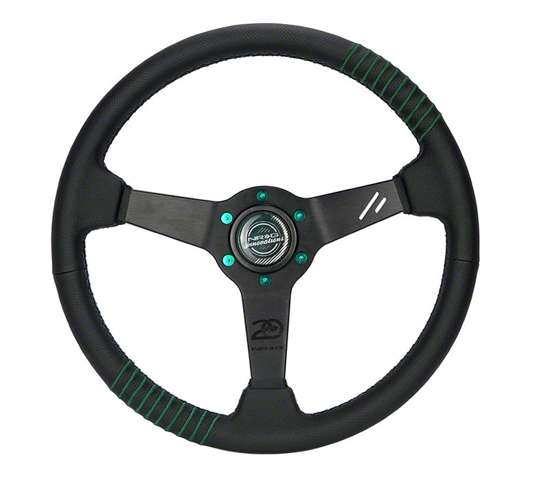 NRG Innovations Mustang 20th Anniversary 340mm Steering Wheel; Black ...