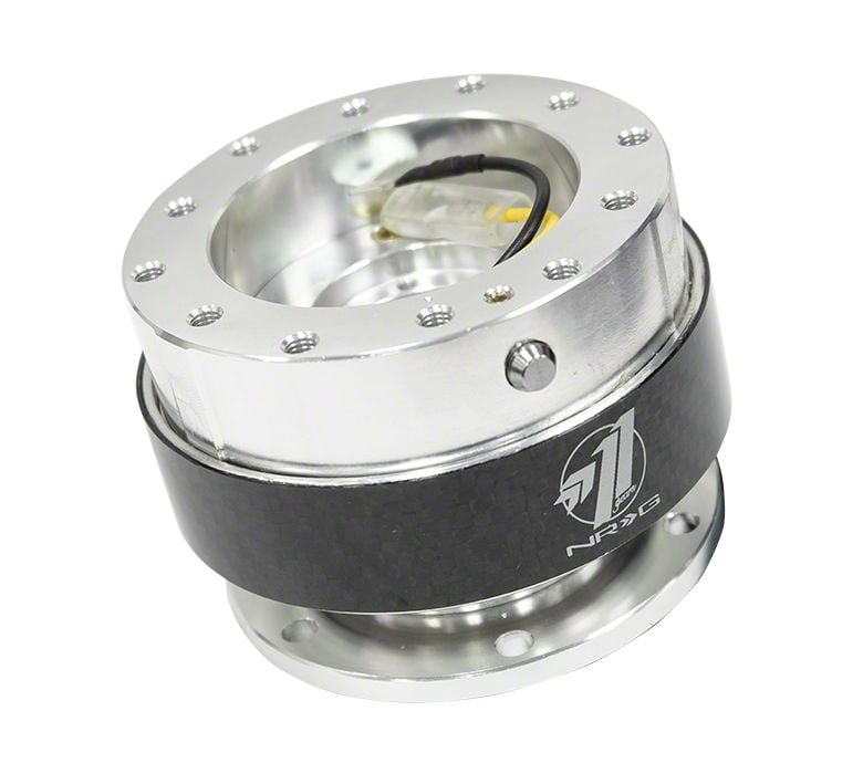 NRG Innovations Mustang Thin Steering Wheel Hub Quick Release; Silver ...