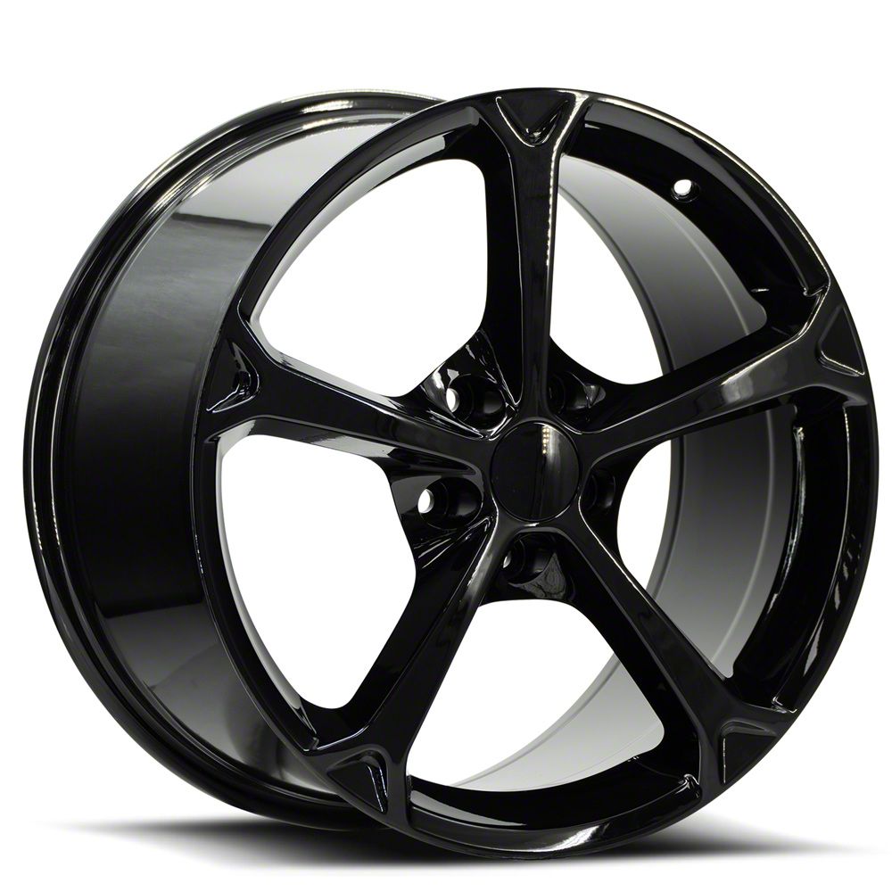 OE Revolution Camaro 130 Gloss Black Wheel; 18x8.5; 50mm Offset 130 ...