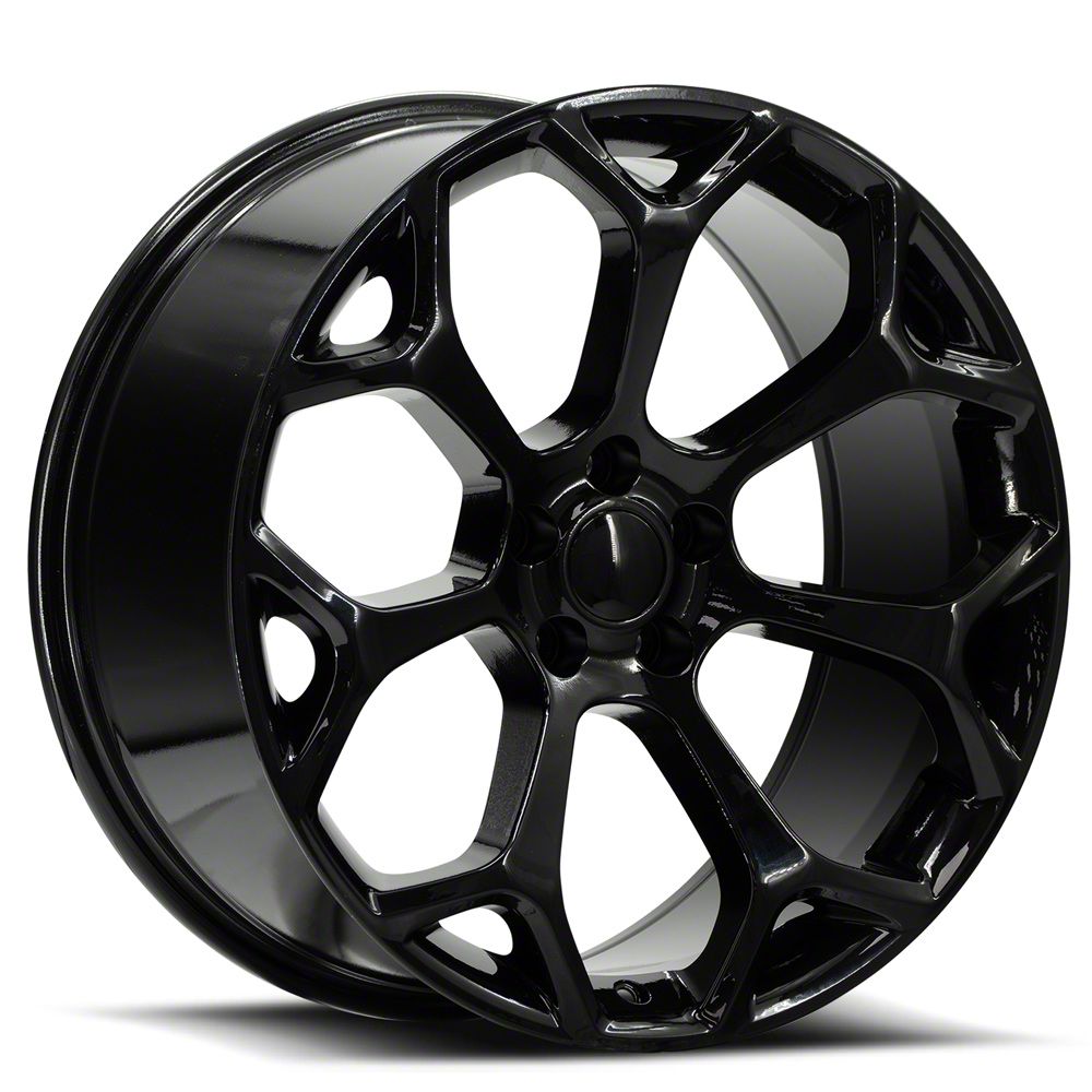 OE Revolution Challenger C-300 Gloss Black Wheel; Rear Only; 22x9; 20mm ...