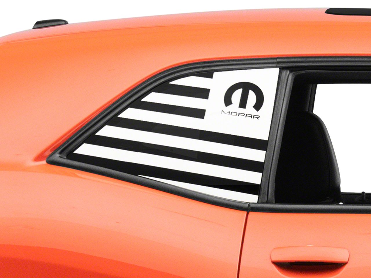 Mopar Licensed by SEC10 Challenger Mopar Flag Quarter Window Decals ...