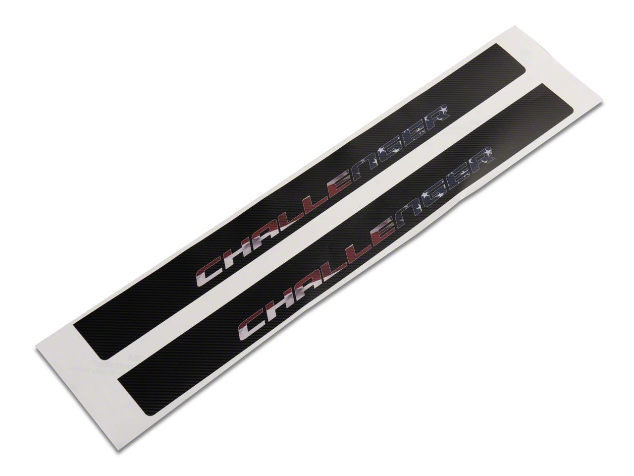 Mopar Licensed by SEC10 Challenger Carbon Fiber Door Sill Decal; Real ...