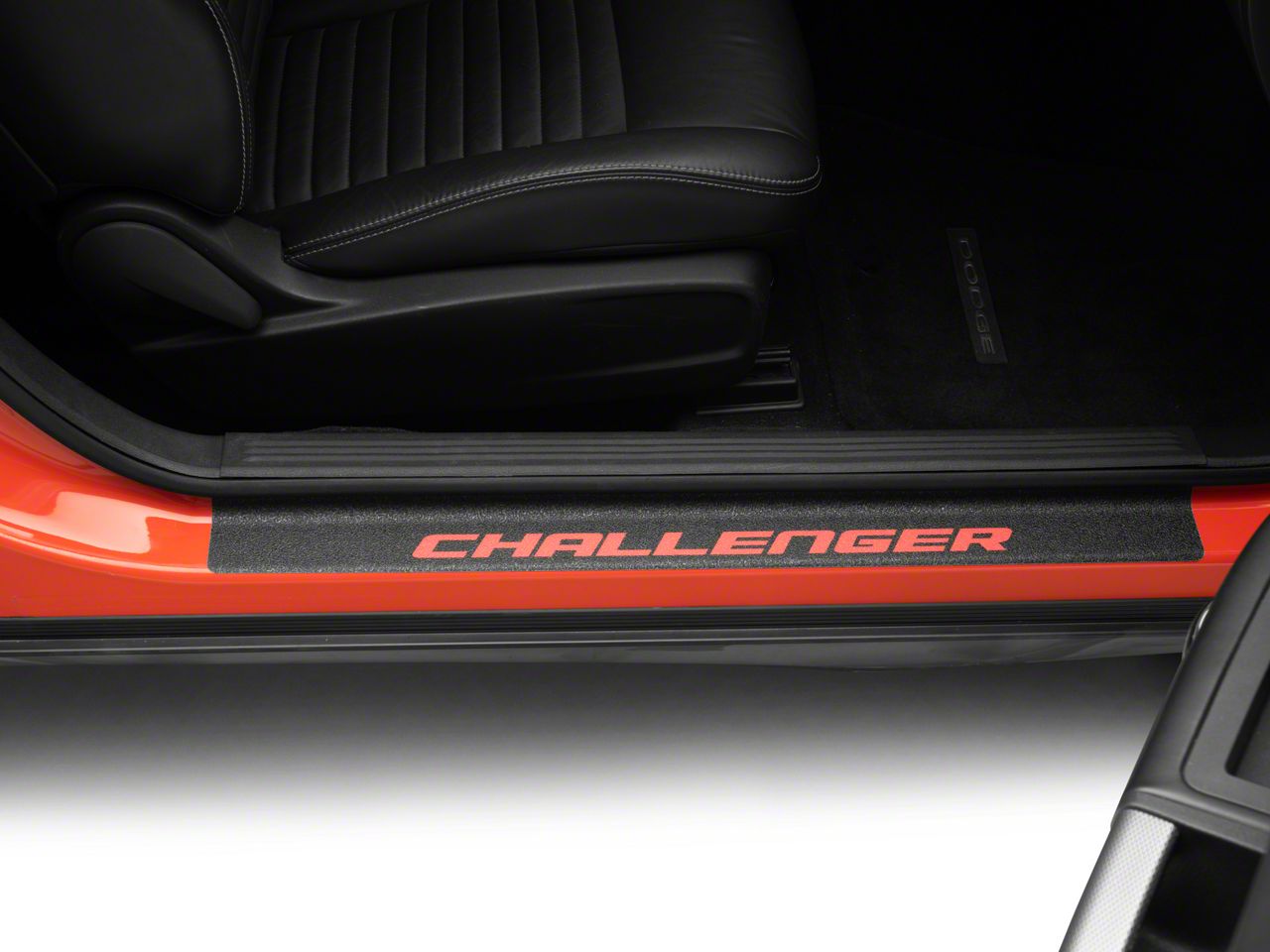 Mopar Licensed by SEC10 Challenger Door Sill Body Shield Decal; Red ...