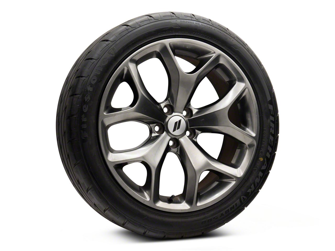 Mopar Licensed by SEC10 Challenger Hash Mark Wheel Cap Decal; Gloss ...