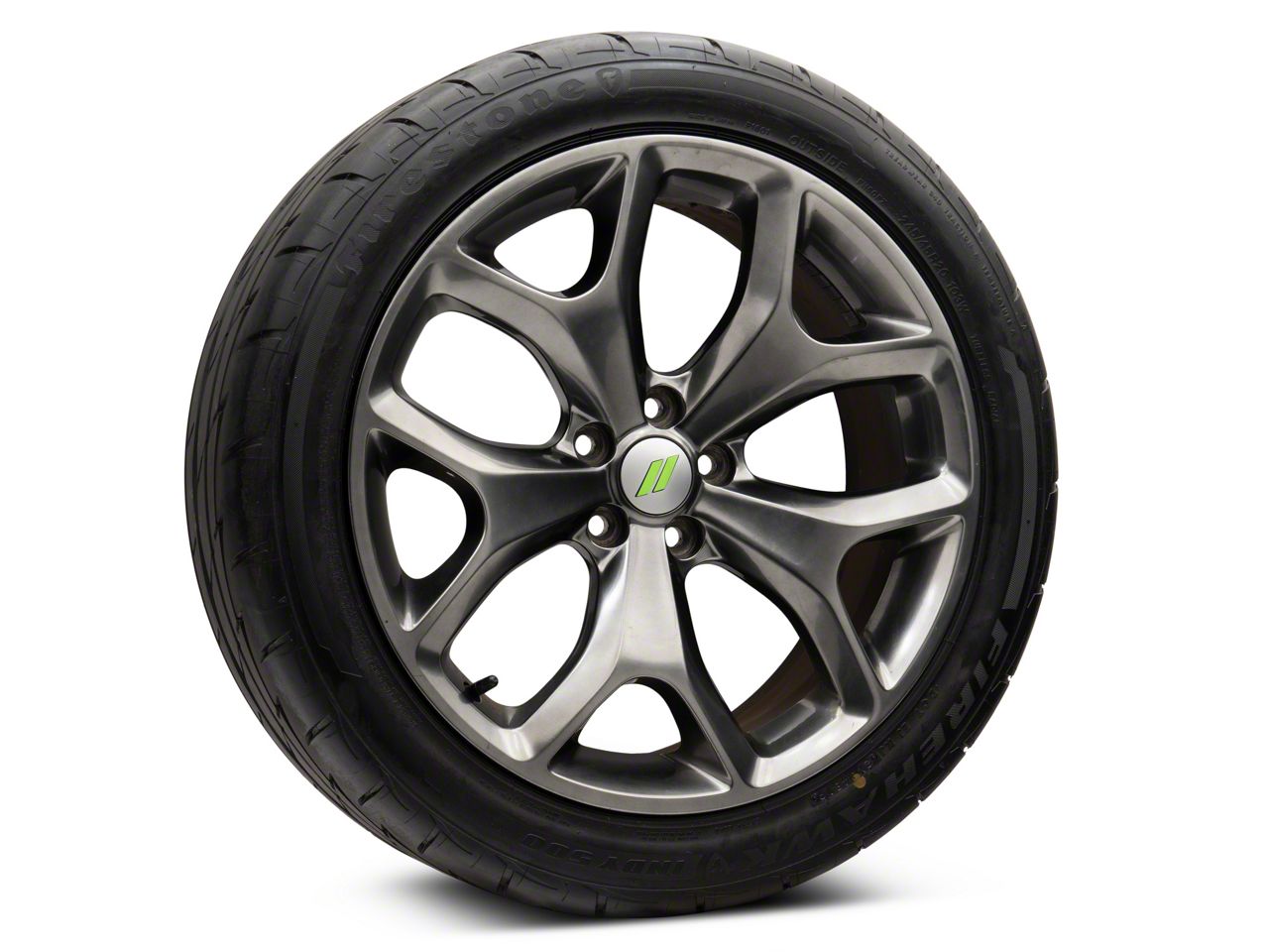 Mopar Licensed by SEC10 Challenger Hash Mark Wheel Cap Decal; Lime ...