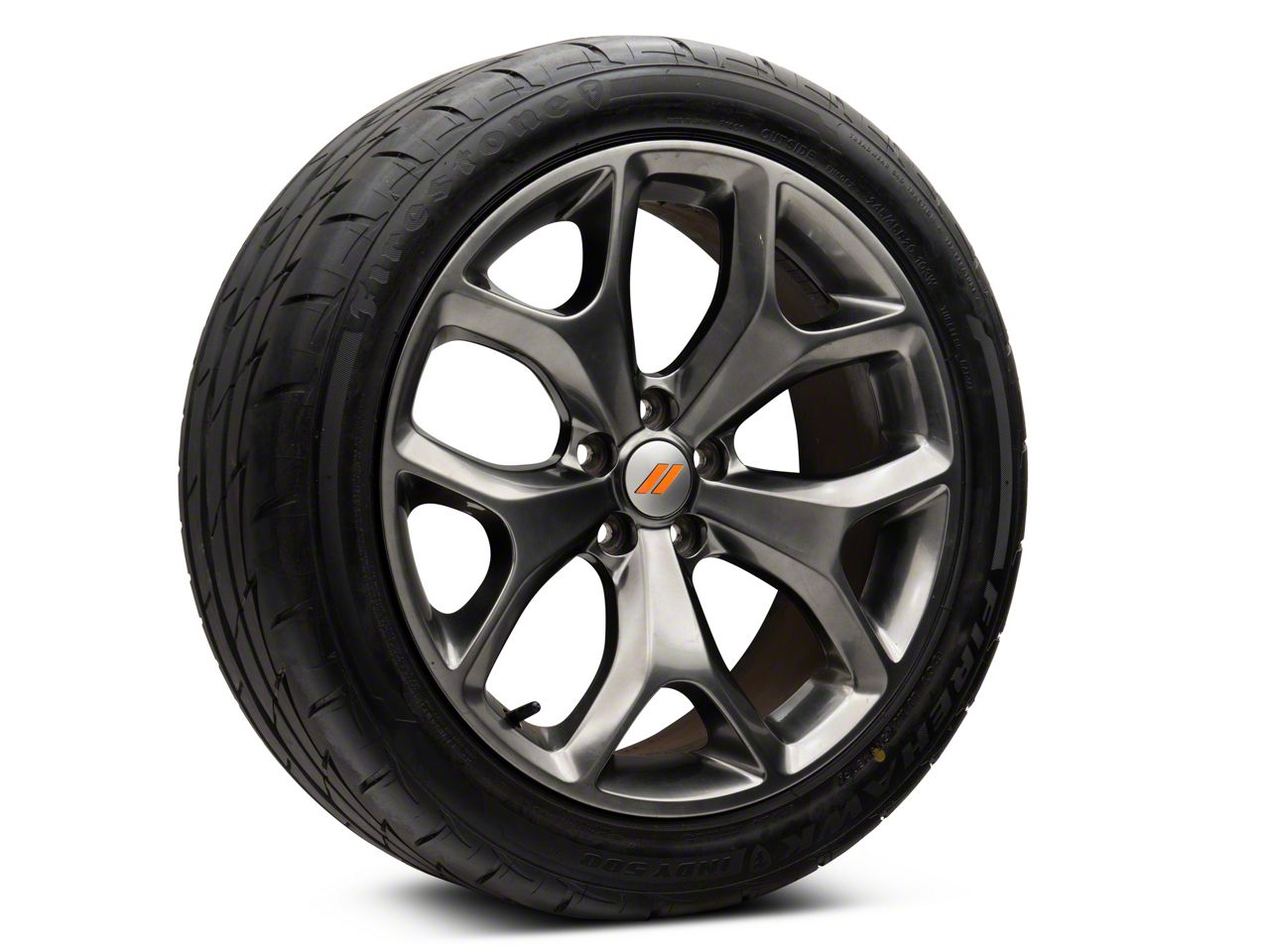 Mopar Licensed by SEC10 Challenger Hash Mark Wheel Cap Decal; Orange ...