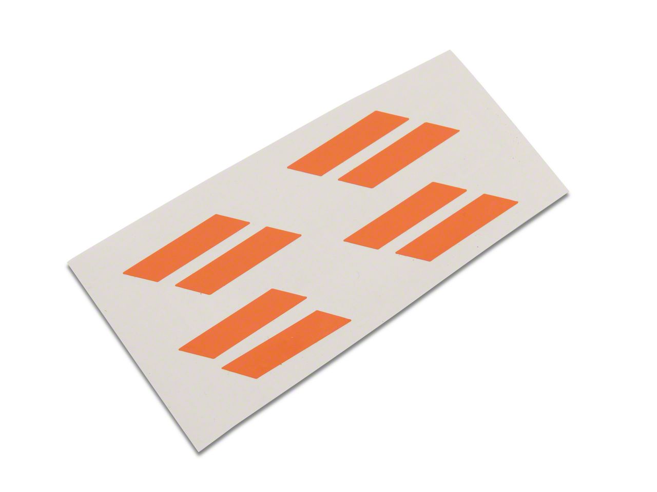 Mopar Licensed by SEC10 Challenger Hash Mark Wheel Cap Decal; Orange ...