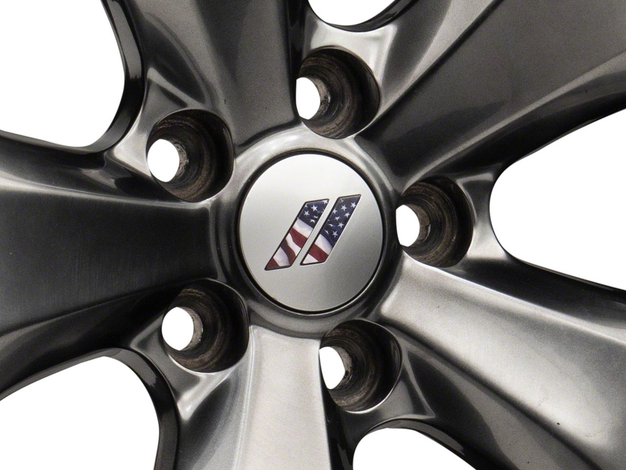 Mopar Licensed by SEC10 Challenger Hash Mark Wheel Cap Decal; Real Flag ...