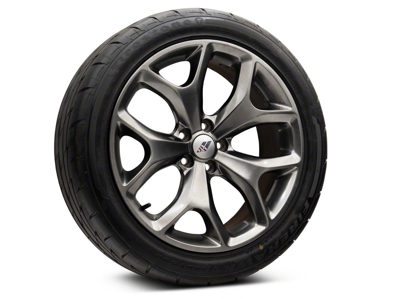 Mopar Licensed by SEC10 Challenger Hash Mark Wheel Cap Decal; Real Flag ...