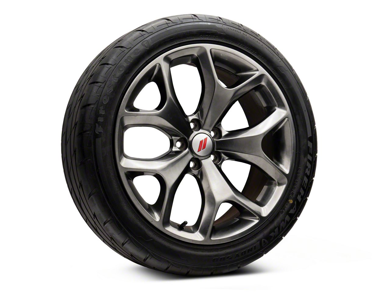 Mopar Licensed by SEC10 Challenger Hash Mark Wheel Cap Decal; Red ...