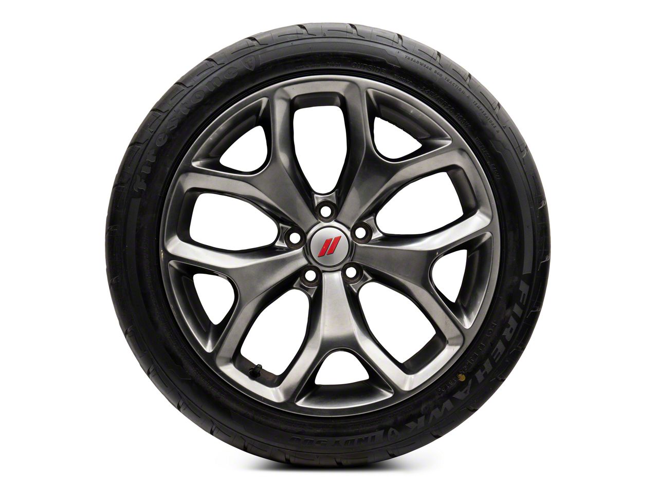 Mopar Licensed by SEC10 Challenger Hash Mark Wheel Cap Decal; Red ...