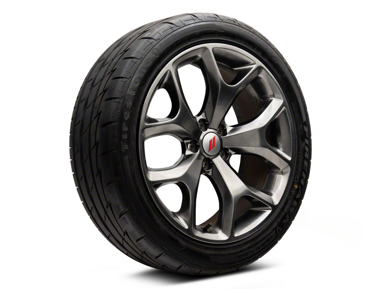 Mopar Licensed by SEC10 Challenger Hash Mark Wheel Cap Decal; Red ...