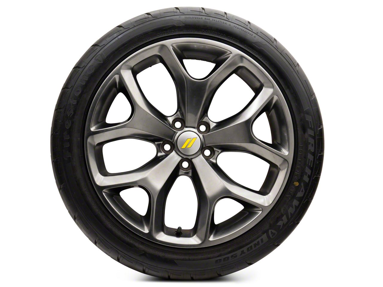 Mopar Licensed by SEC10 Challenger Hash Mark Wheel Cap Decal; Yellow ...