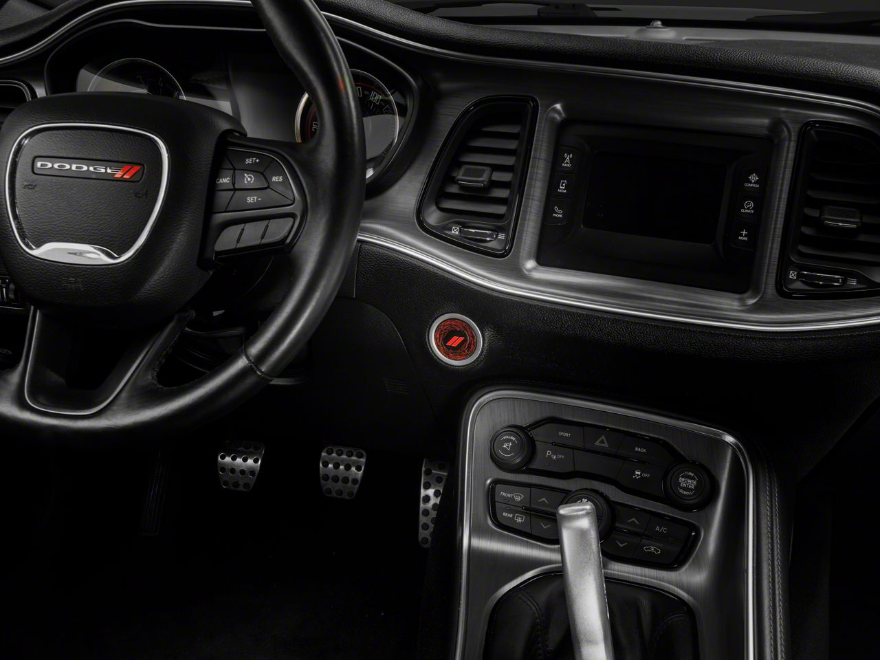 Mopar Licensed by SEC10 Challenger Push Button Start Decal with Hash ...