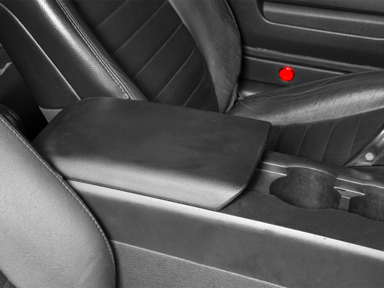 OPR Mustang Center Console Armrest Pad; Black 406111 (05-09 Mustang ...
