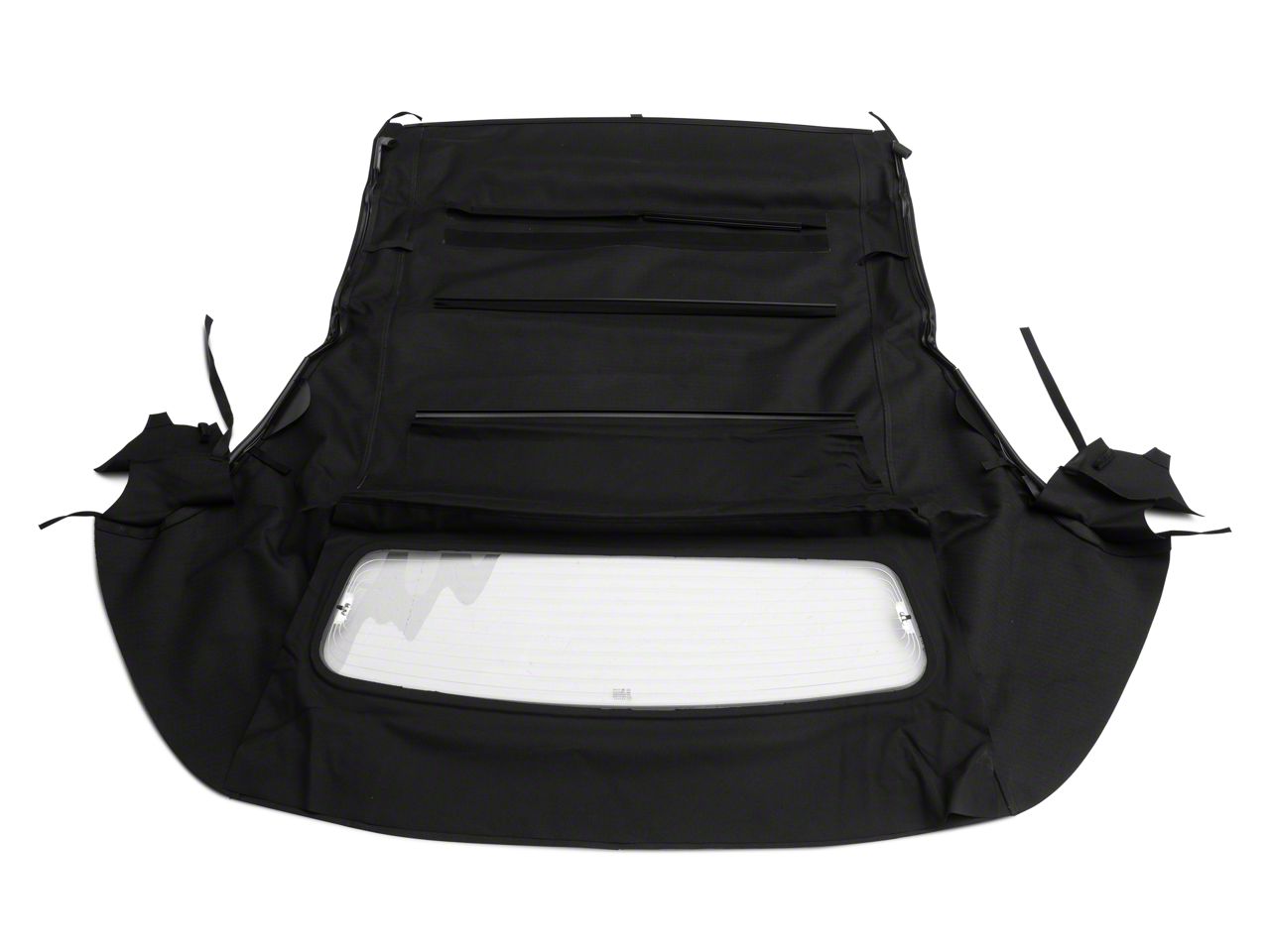 OPR Mustang Convertible Top with Heated Glass; Twill Cloth Black 404819 ...