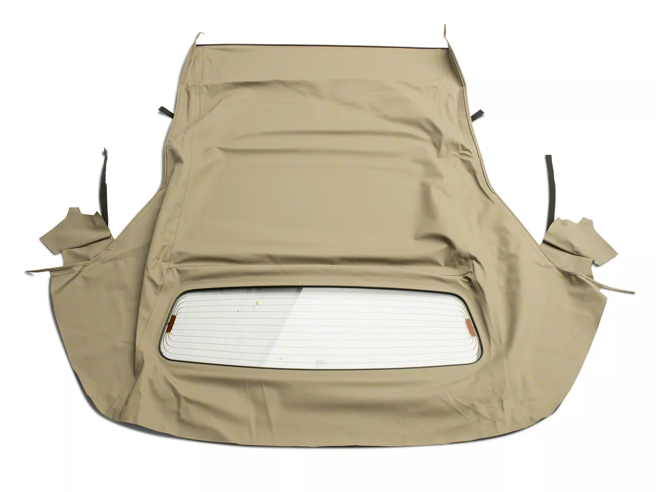 Mustang Convertible Top with Heated Glass; Twill Vinyl Stone (05-14 ...