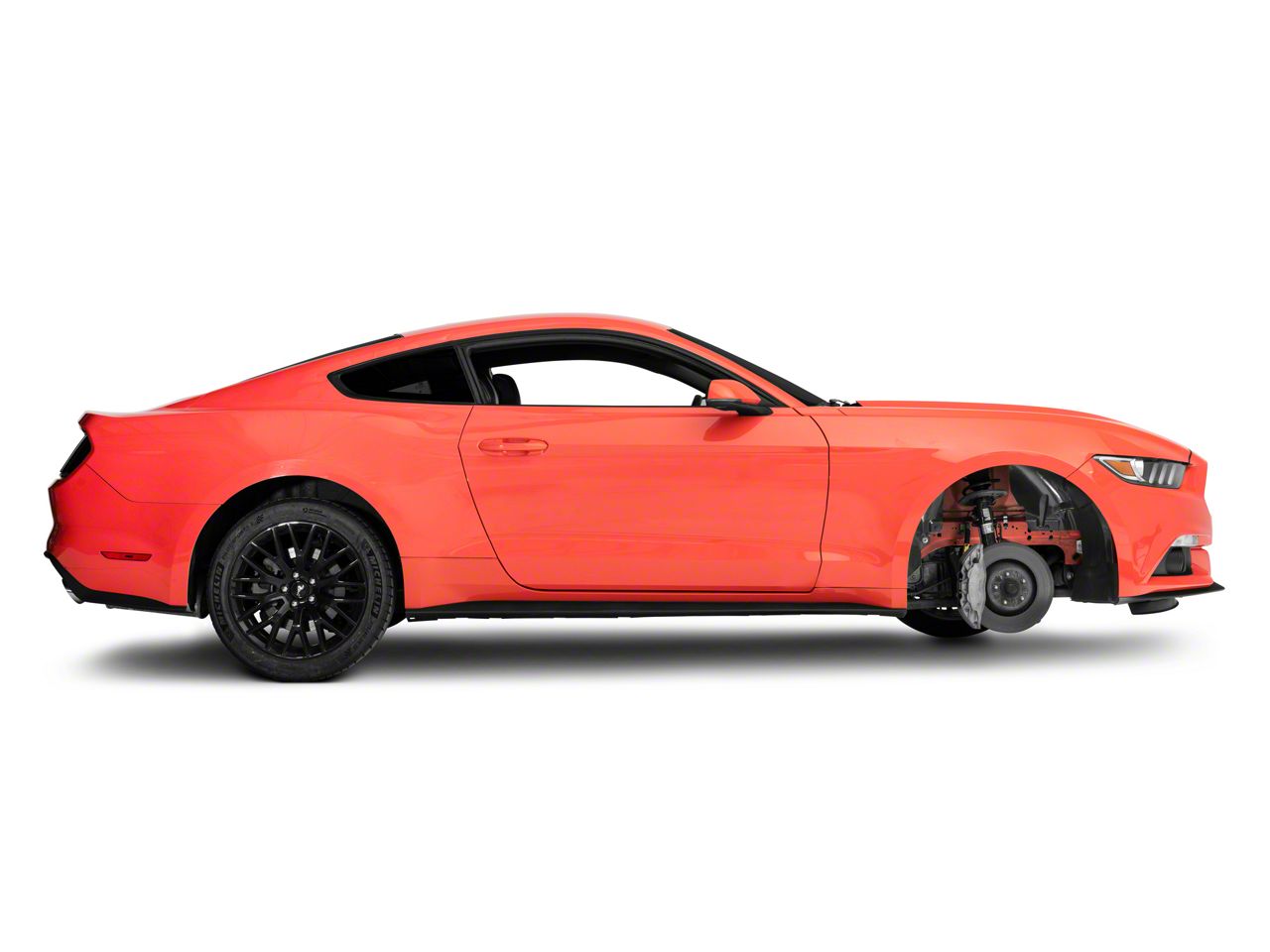 OPR Mustang Front Fender Splash Shield; Passenger Side 415750 (15-17 ...