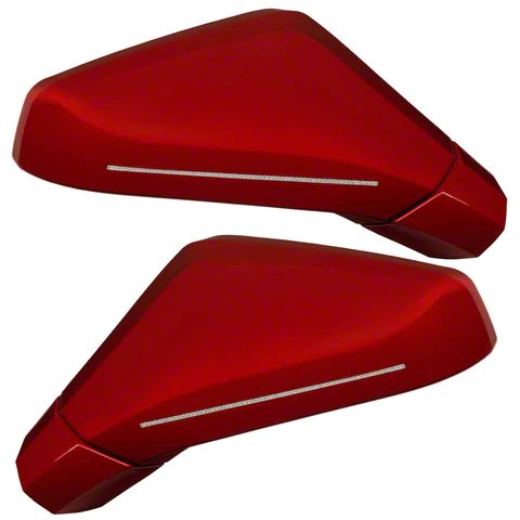 Oracle Corvette Concept Side Mirrors; Torch Red; GKZ 3901-504-GKZ (05 ...