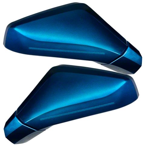 Oracle Corvette Ghosted Concept Side Mirrors; Blue Stream Tintcoat ...