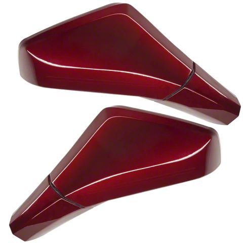 Oracle Corvette Ghosted Concept Side Mirrors; Monterey Red; 301N 3901 ...