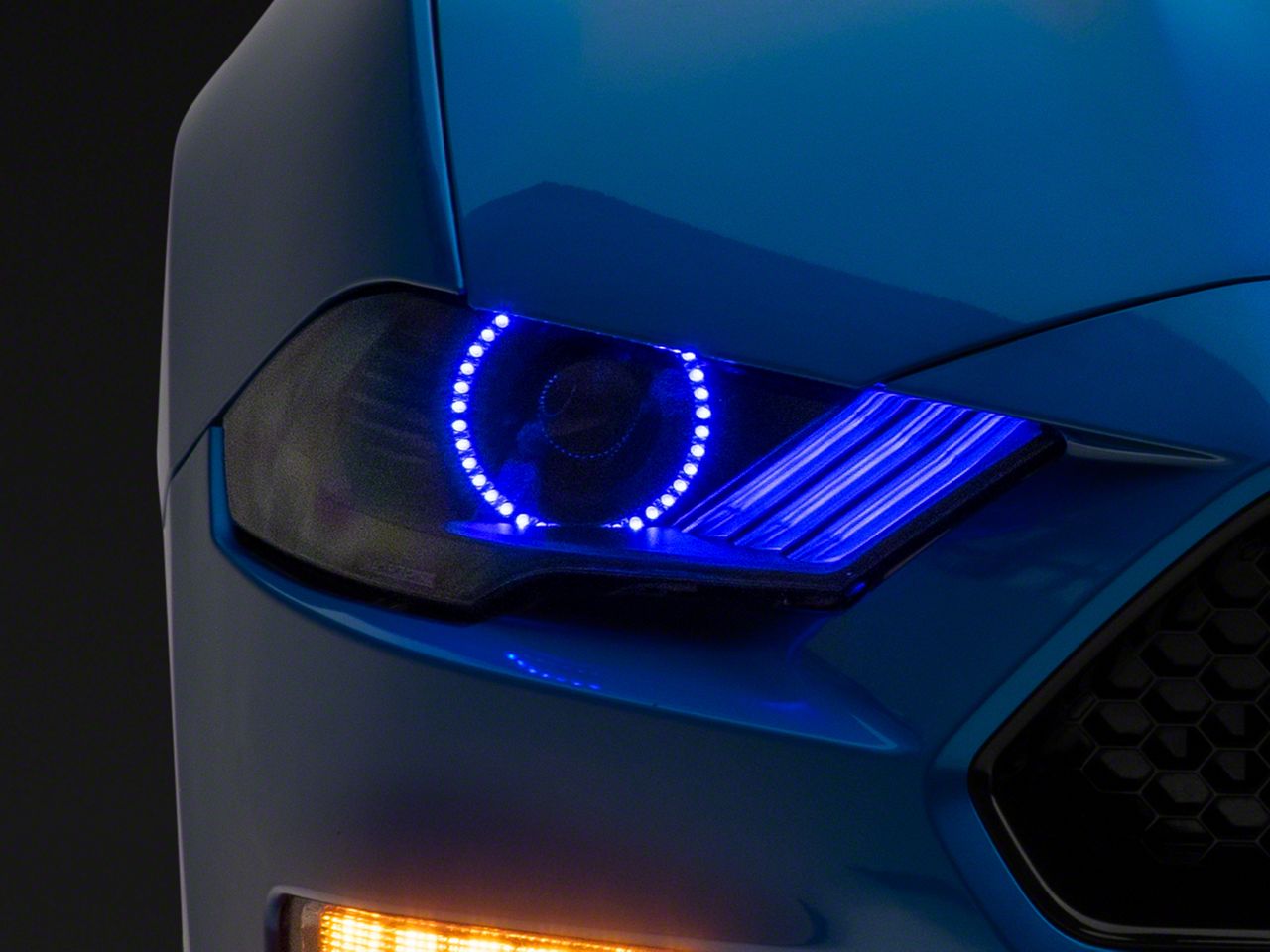 Oracle Mustang Black Series Dynamic ColorSHIFT LED Headlights with ...