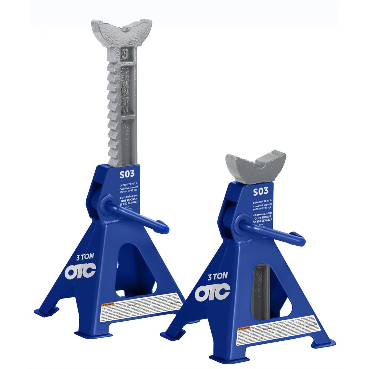OTC Universal AM Jack Stands; 3-Ton S03 - Free Shipping