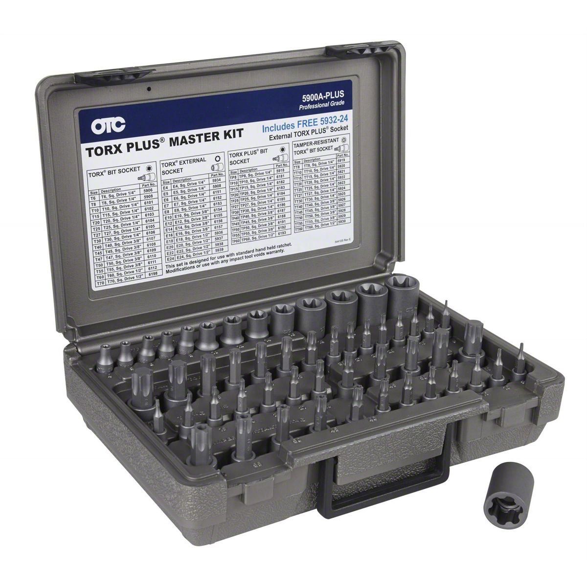 OTC Universal AM Master Torx Bit Socket Set; Case of 6 5900A-PLUSCS ...