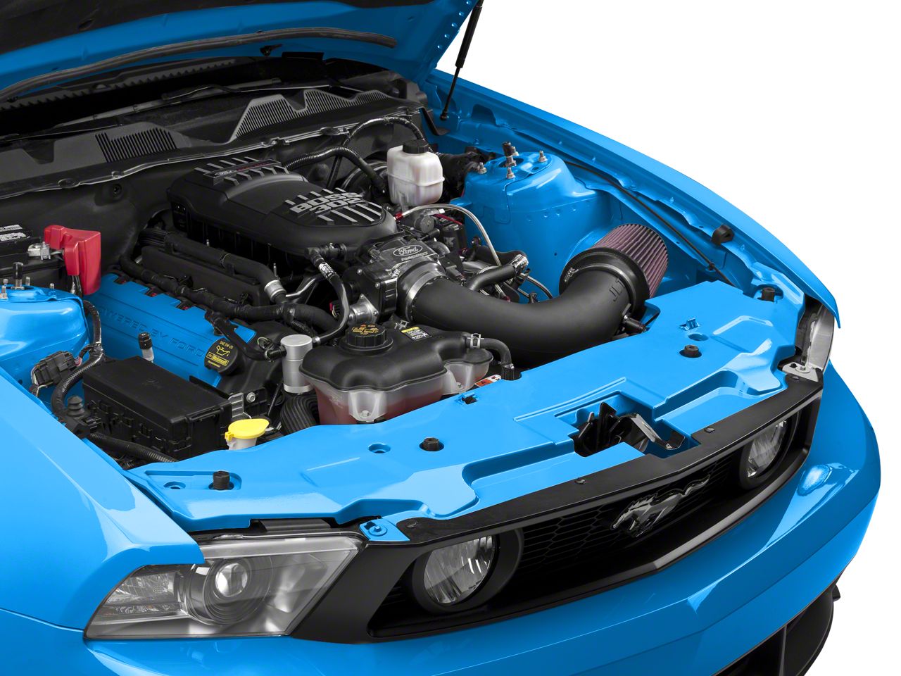 SpeedForm Mustang Radiator Cover; Pre-Painted 71310 (10-12 Mustang GT ...