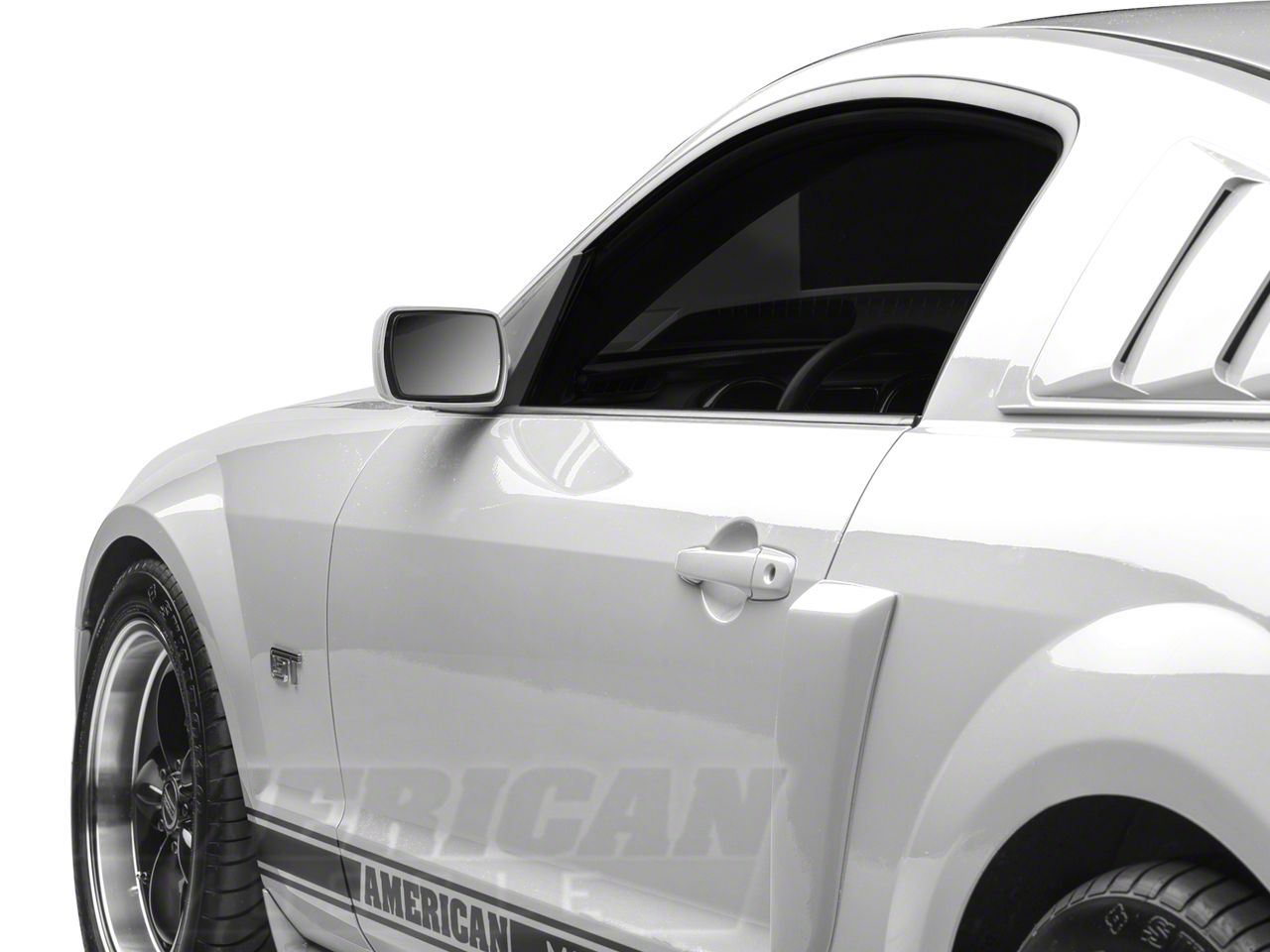 MMD Mustang Retro Style Mirrors; Pre-Painted 71308 (05-09 Mustang ...