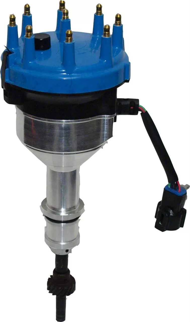 Performance Distributors Mustang Hot Forged Distributor; Blue DUI-18458BL (94-95 5.0L Mustang ...