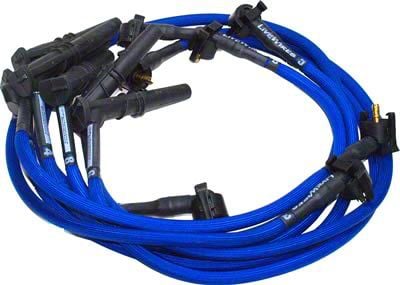Performance Distributors Mustang LiveWires Spark Plug Wires; Blue DUI ...