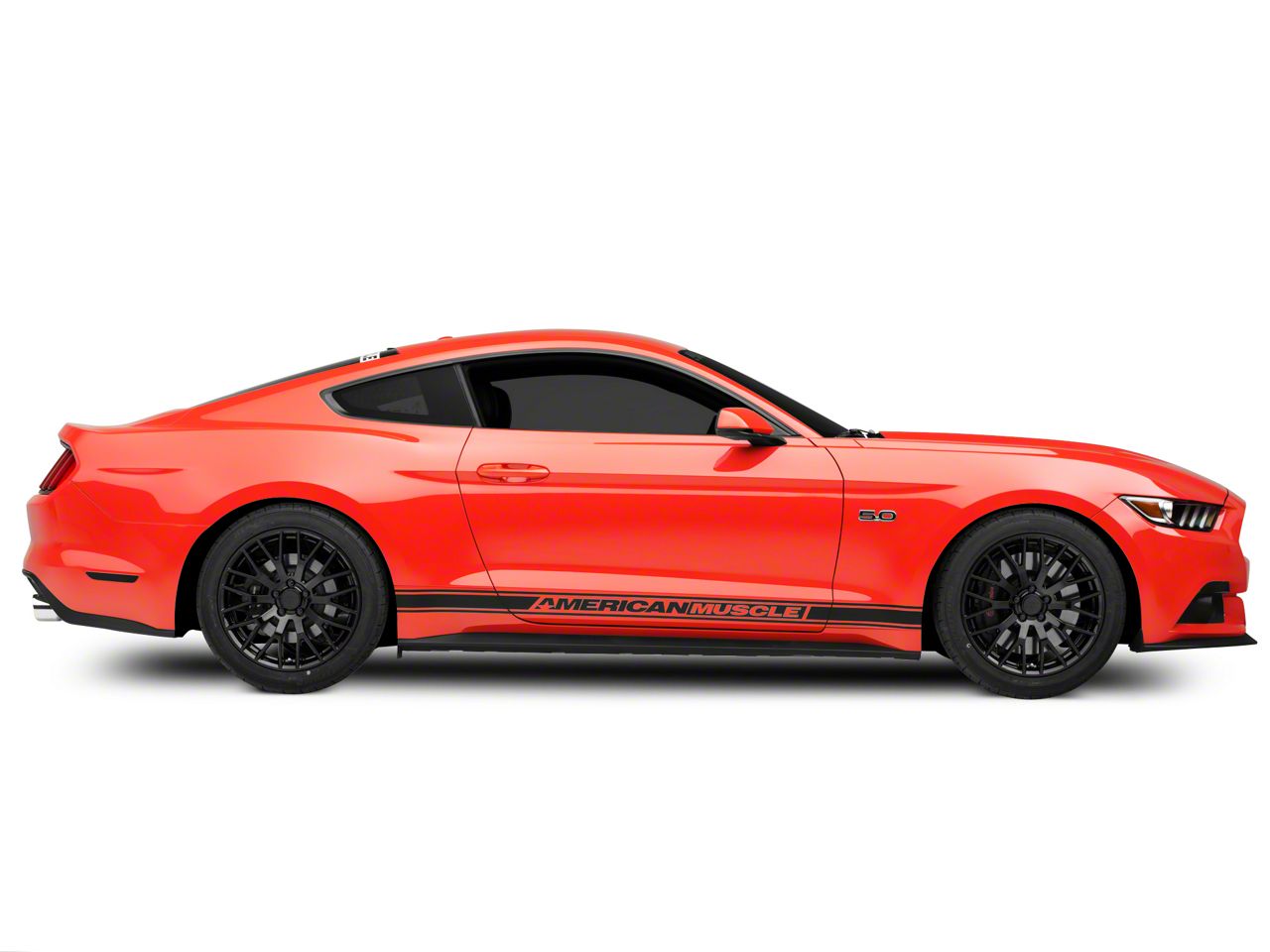 Mustang Performance Pack Style Gloss Black Wheel; Rear Only; 19x10 ...