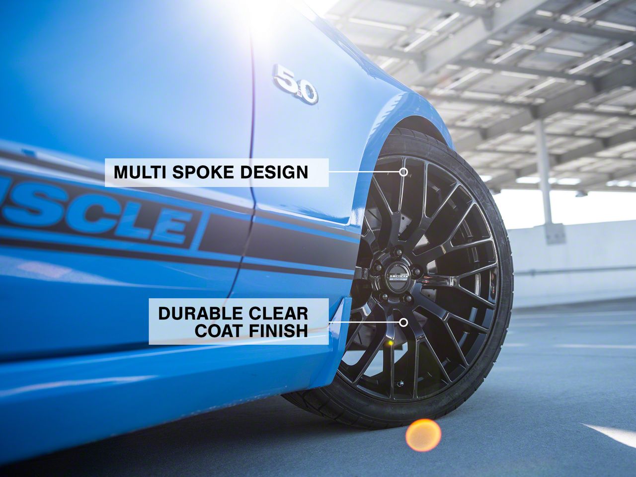 Mustang Performance Pack Style Gloss Black Wheel; 19x8.5; 30mm Offset ...