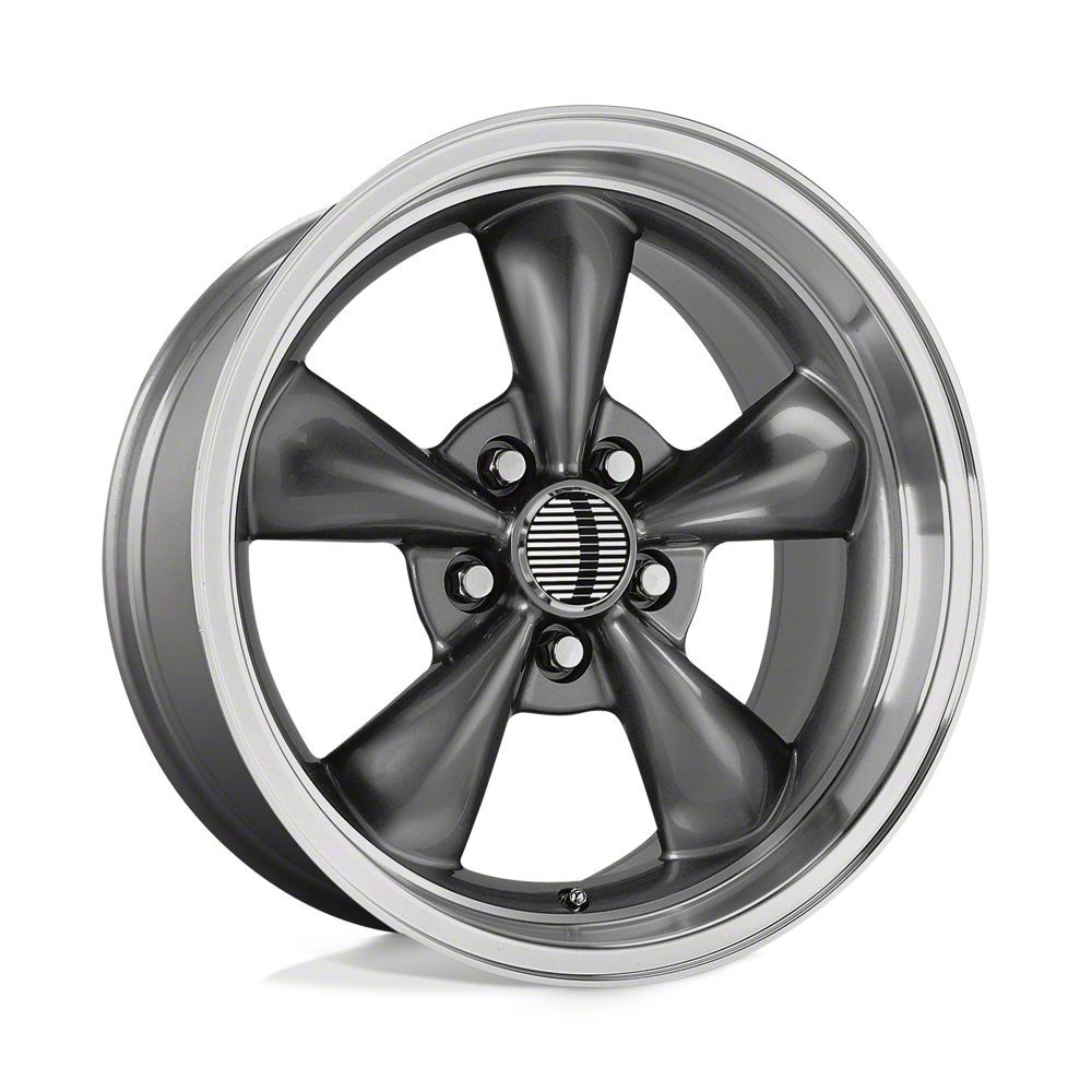 Camaro PR106 Anthracite Machined Wheel; 17x8; 0mm Offset (93-02 Camaro ...