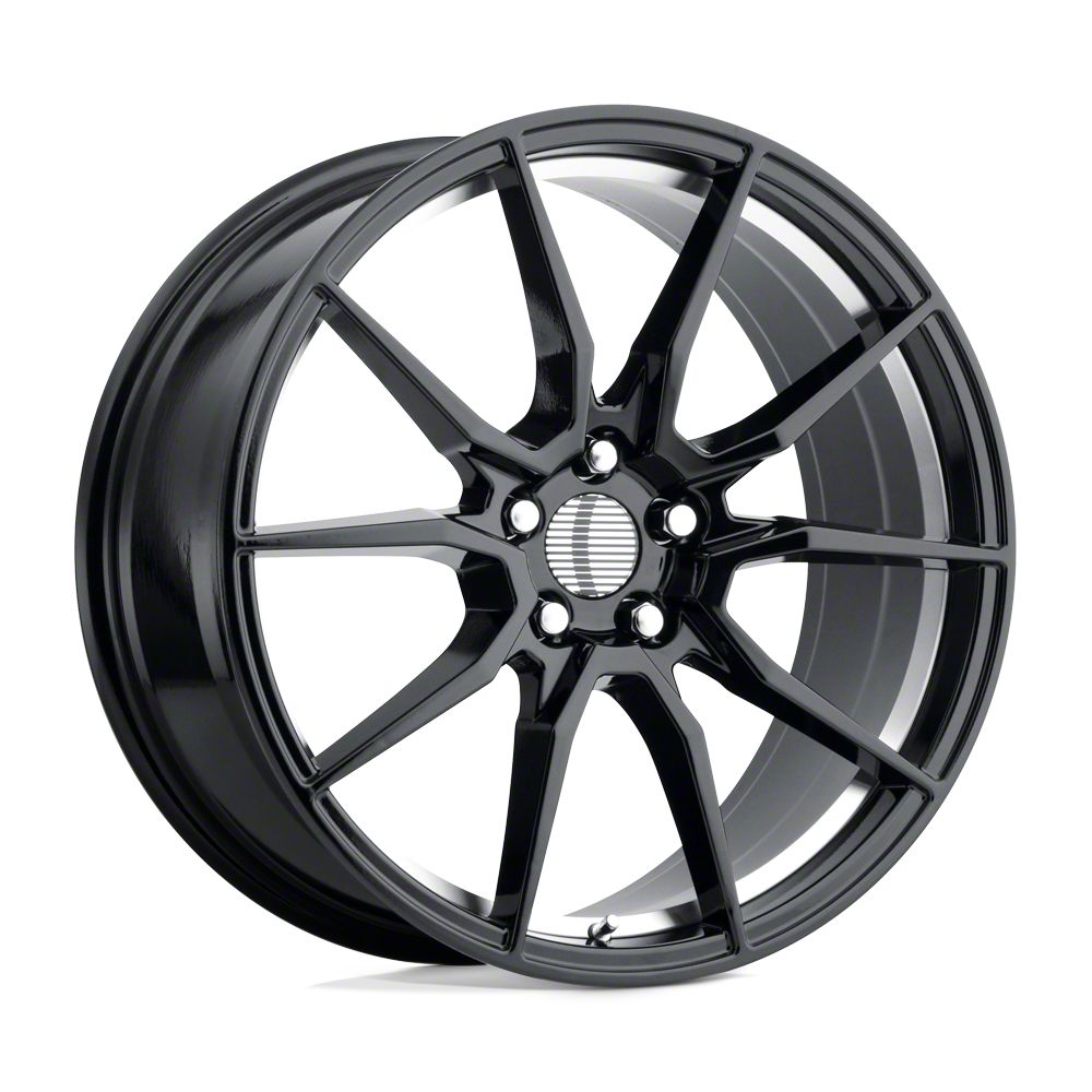 Mustang PR193 Gloss Black Machined Wheel; 20x9; 30mm Offset (99-04 ...