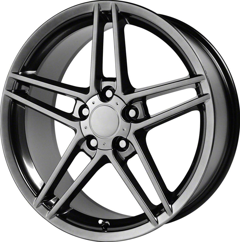Corvette PR117 Hyper Black Wheel; 18x9.5; 40mm Offset (97-04 Corvette ...