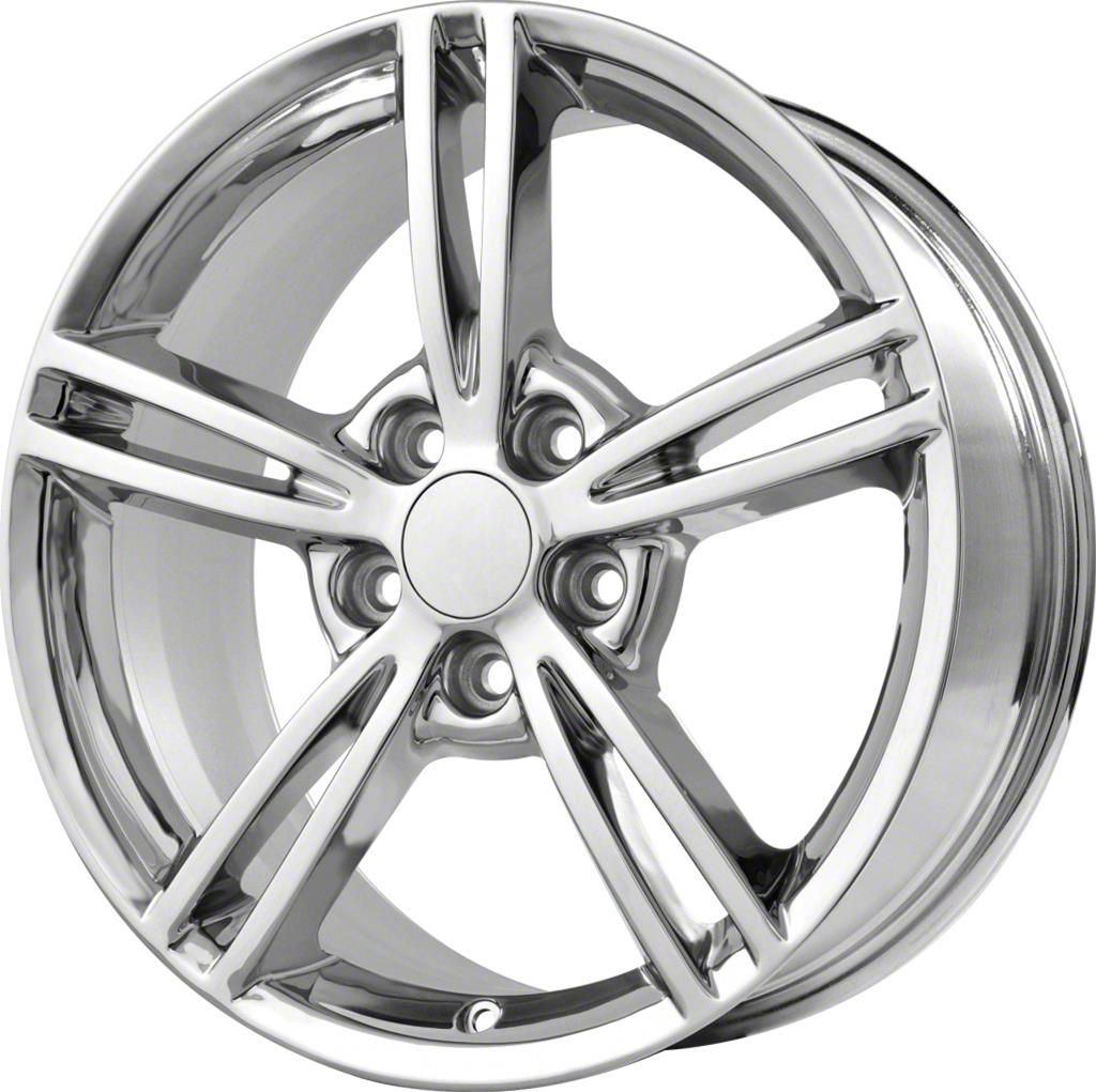 Corvette PR120 Chrome Wheel; 18x8.5; 56mm Offset (97-04 Corvette C5 ...