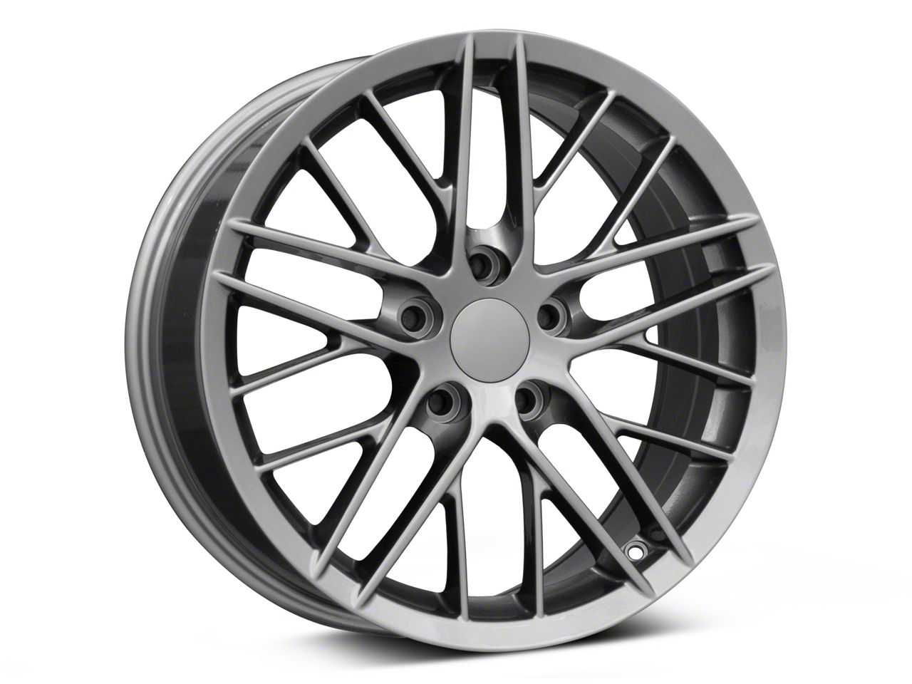 Corvette PR121 Hyper Silver Dark Wheel; 18x9.5; 56mm Offset (97-04 ...