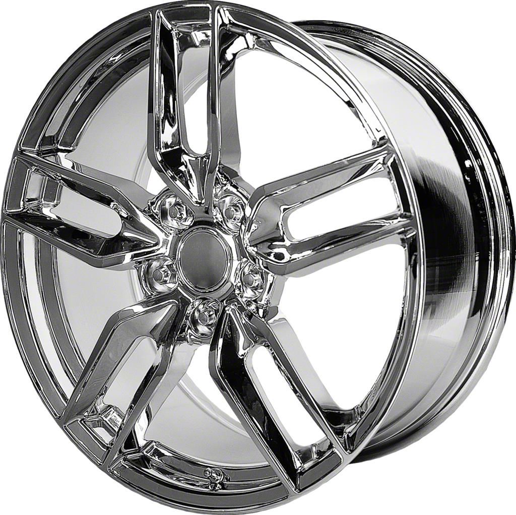 Corvette PR160 Chrome Wheel; 18x9.5; 56mm Offset (97-04 Corvette C5 ...