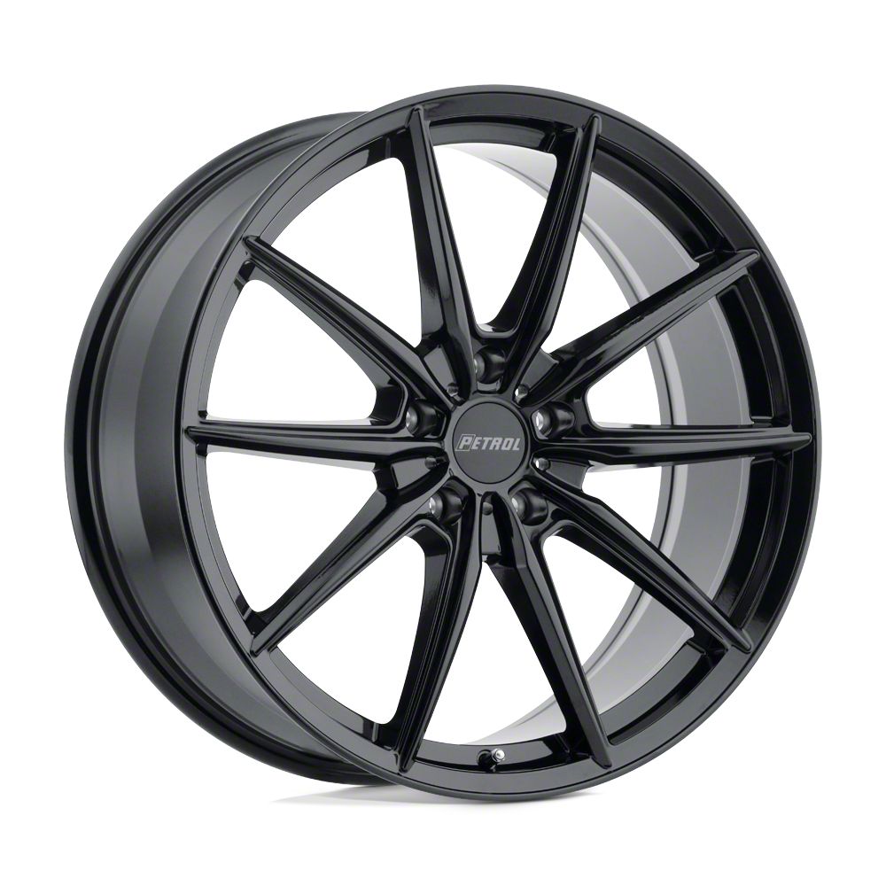 Petrol Mustang P4B Gloss Black Wheel; 18x8 1880P4B405114B76 (15-23 ...