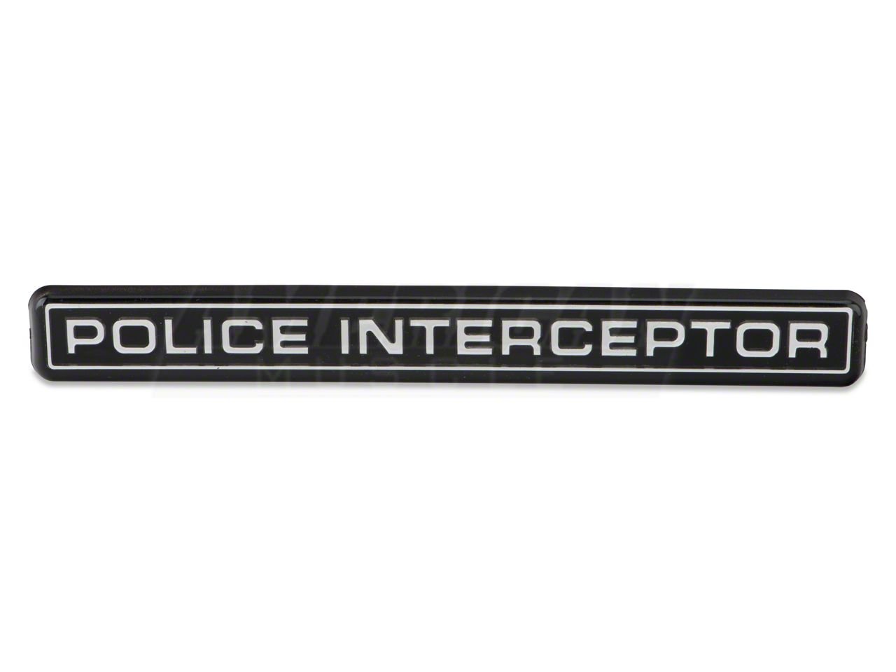 SpeedForm Mustang Police Interceptor Emblem 17147 (Universal; Some ...
