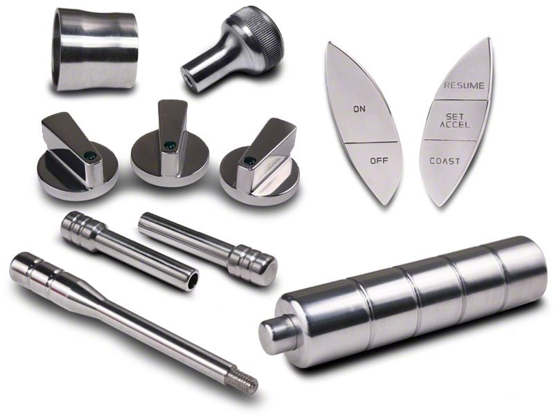 SpeedForm Mustang Modern Billet Interior Complete Kit; Polished 54021 ...