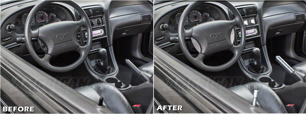 SpeedForm Mustang Modern Billet Interior Complete Kit; Polished 54021 ...